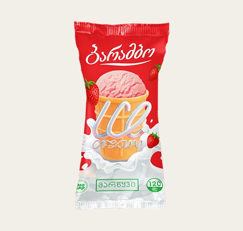 ბარამბოს მარწყვის ნაყინი